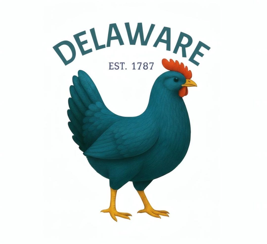 Delaware Blue Hen Chicken Image | PNG, SVG Files | Digital Download - Etsy