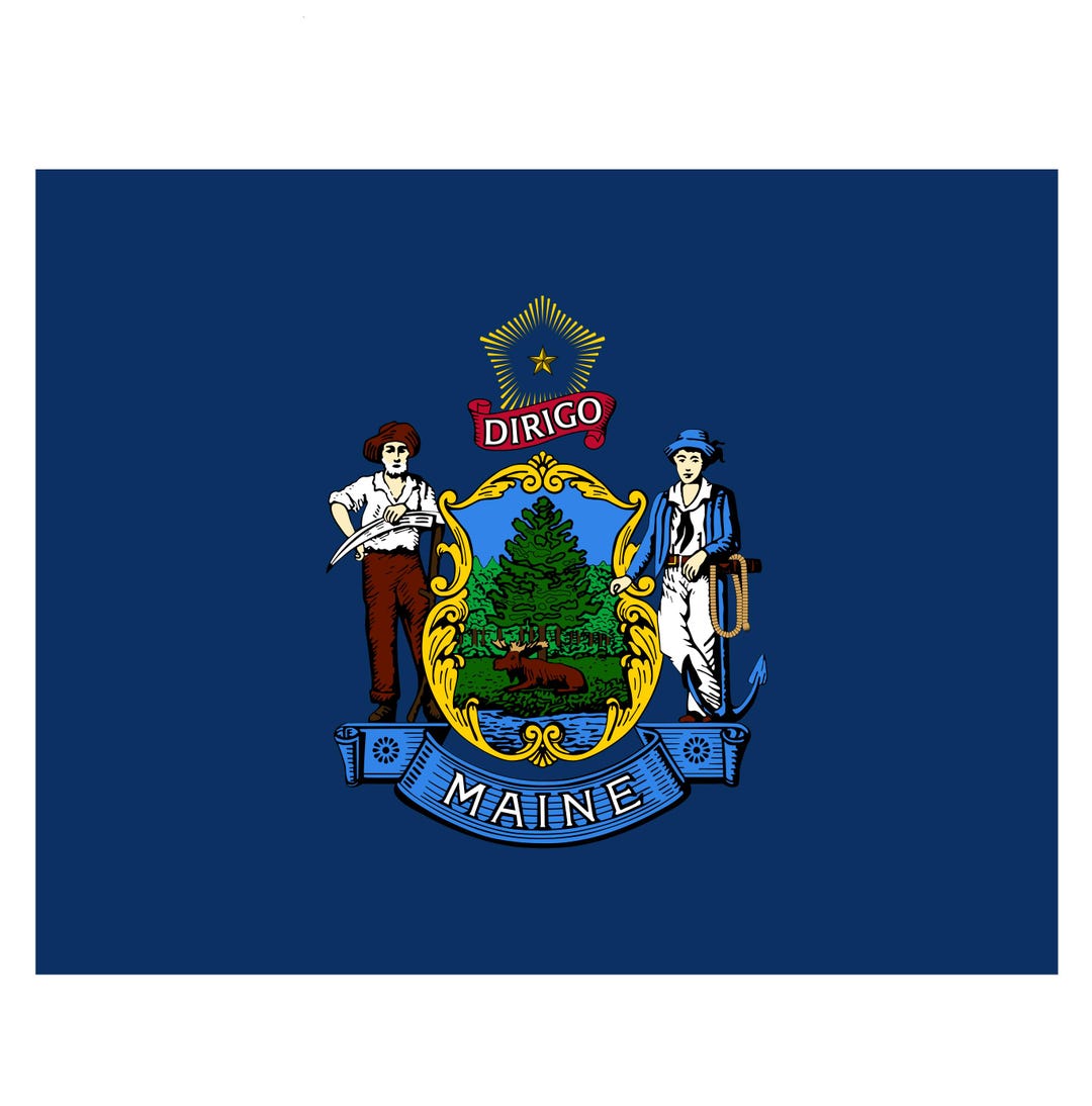 State of Maine Flag | SVG, PNG Files | Digital Download - Etsy