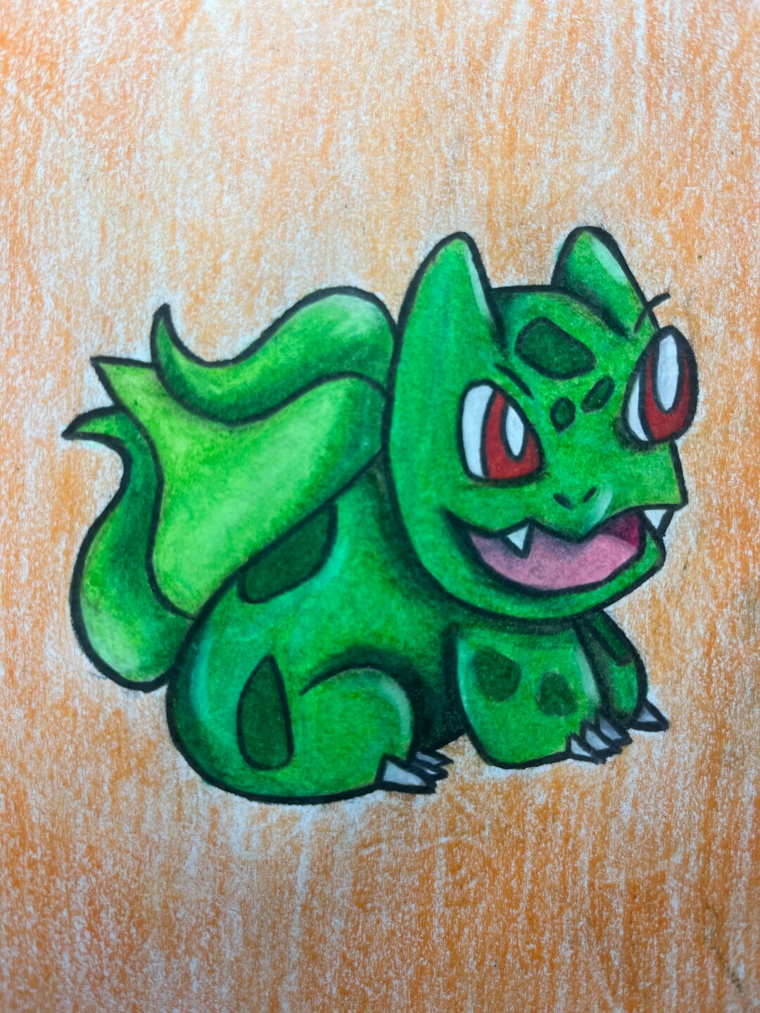 Bulbasaur Colored Pencil 4x7 Original Artwork - Etsy