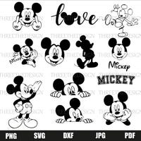 Mickey Mouse Svg - Etsy