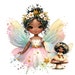 Little Black Fairy African Girl Clipart, African American Fairy, Fairy ...