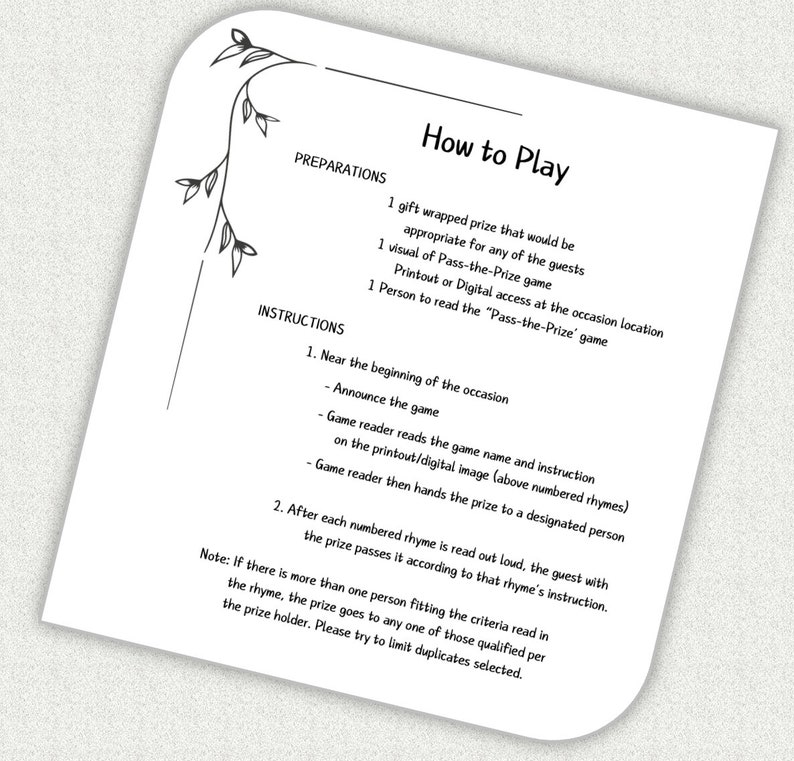 Pass-the-prize; Ice Breaker Game for Any Occasion - Etsy