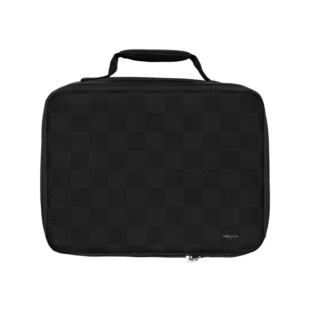 Back to School Black Checkered Lunch Box - Etsy