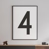 Personalised Set of Years Number Wall Art, Years Number Wall Print ...