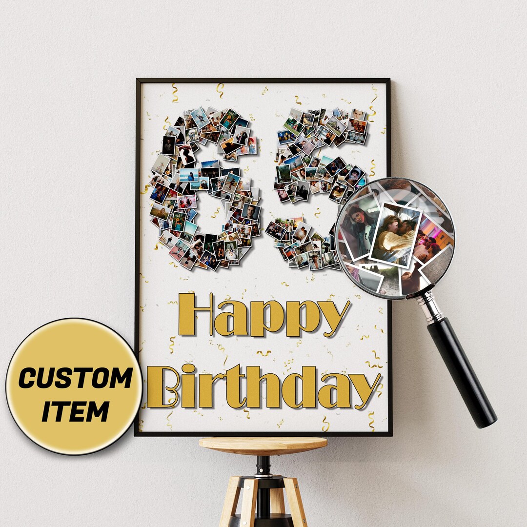 65th Birthday, 65 Years Old, Photo Collage, Picture Collage, Birthday ...
