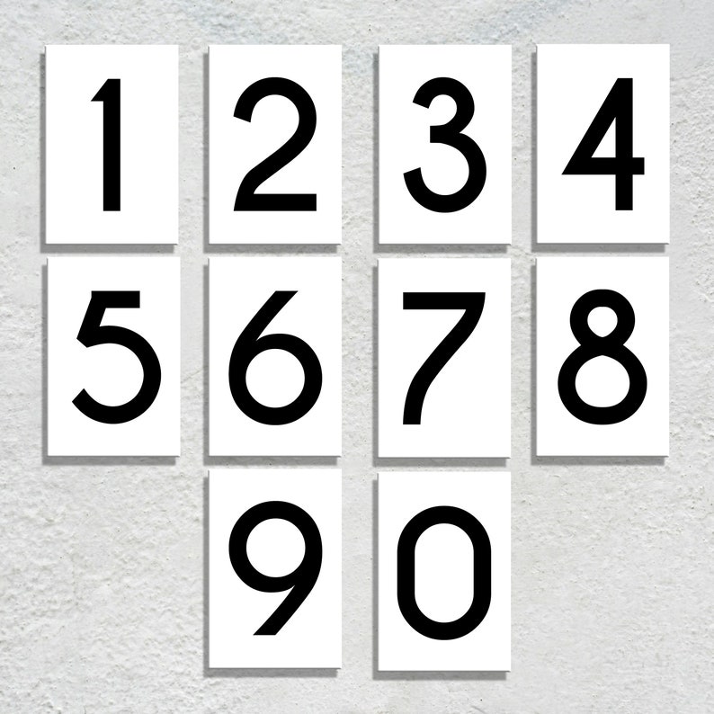 Personalised Set of Years Number Wall Art, Years Number Wall Print ...