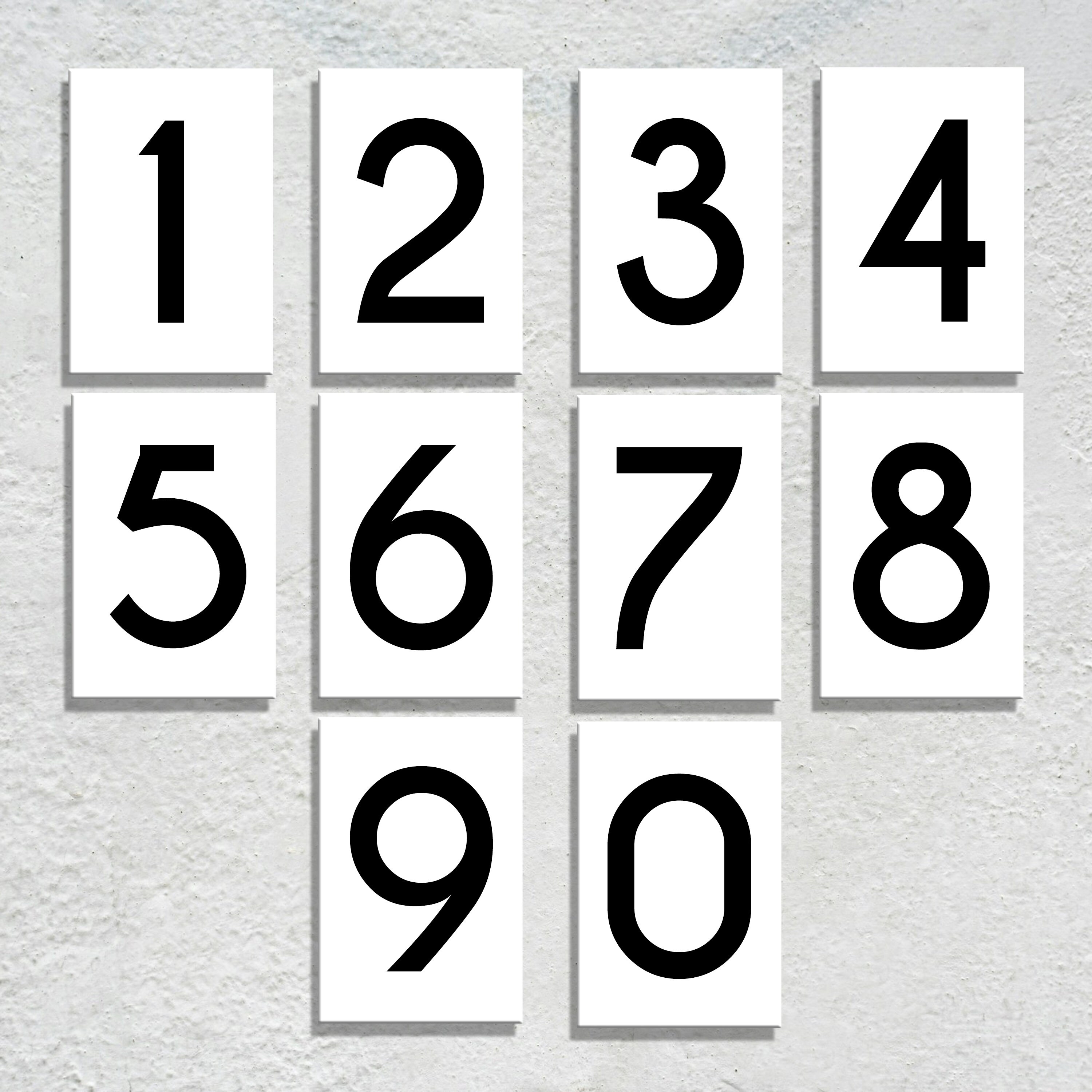 Personalised Set of Years Number Wall Art, Years Number Wall Print ...