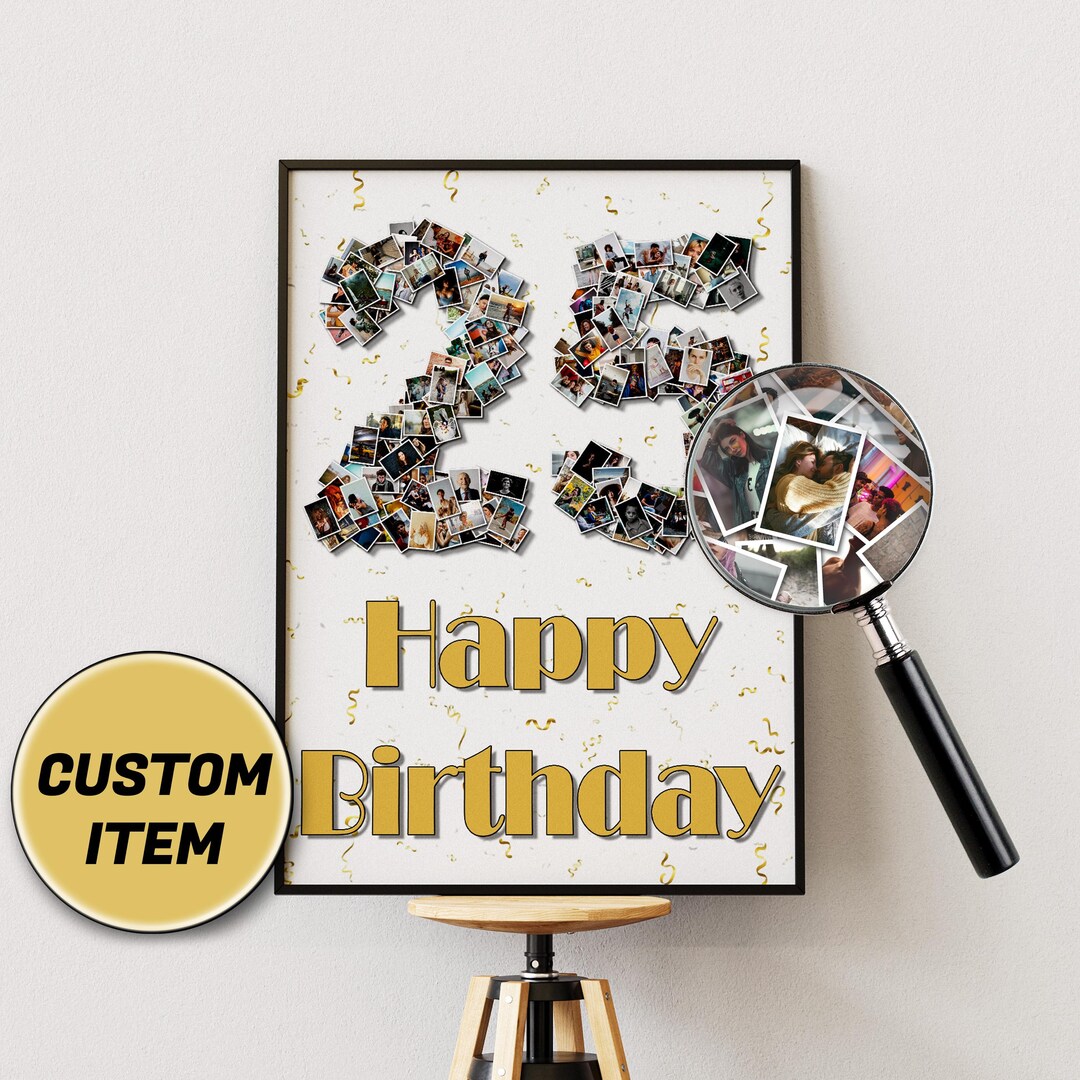 25th Birthday, 25 Years Old, Photo Collage, Picture Collage, Birthday ...