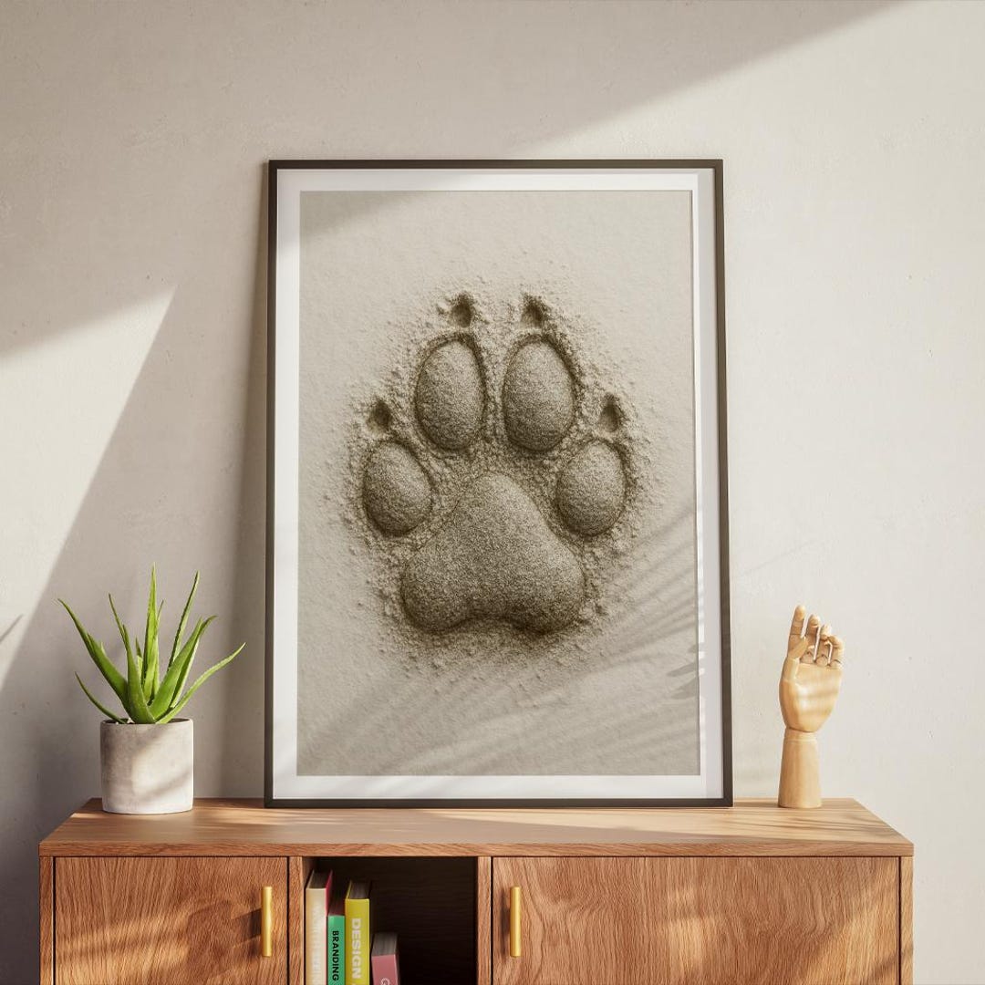 Dog Paw Print Wall Art: Pet Memorial Poster (digital Download) - Etsy