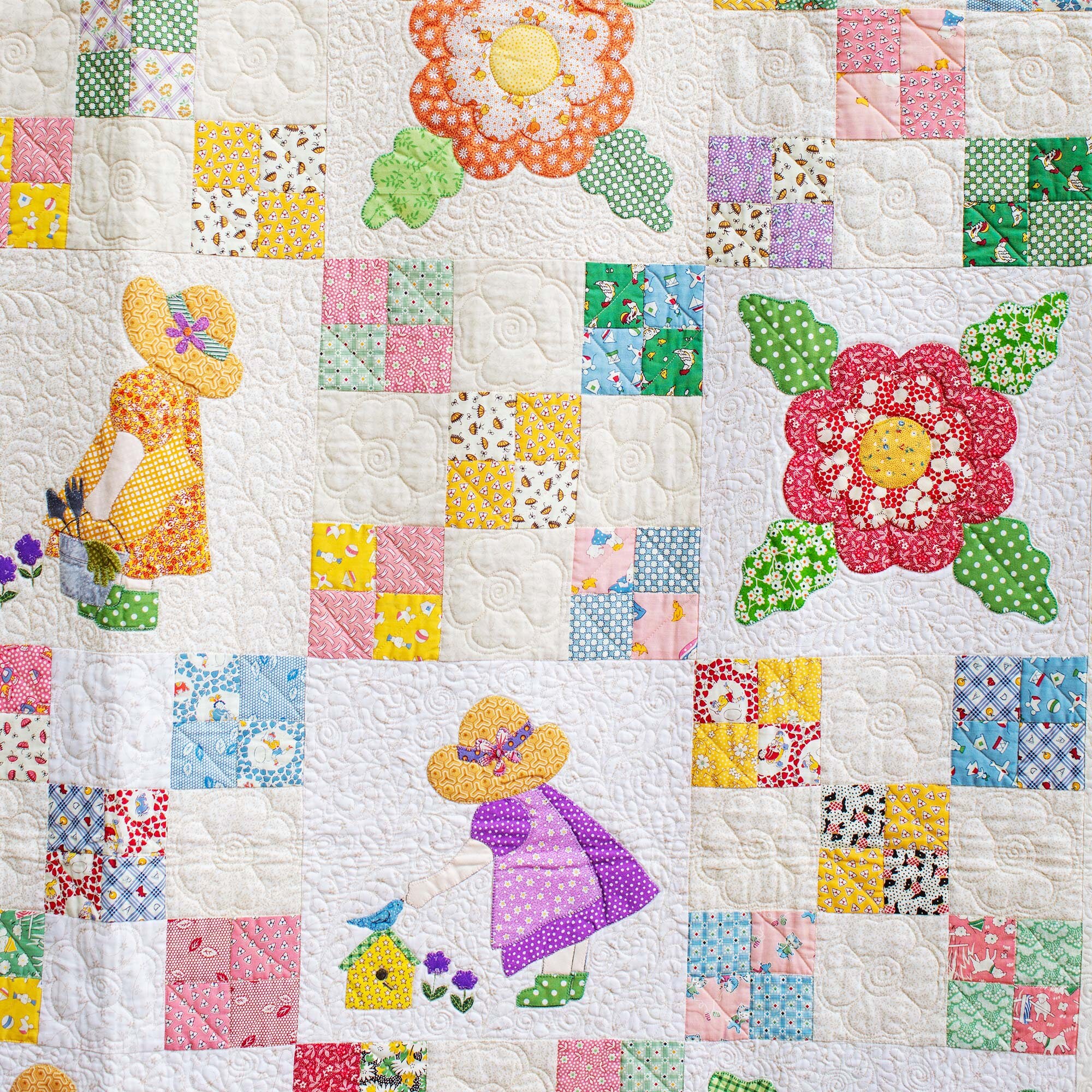 Handmade Original Design Heirloom Quilt Appliqué / Vintage Style ...