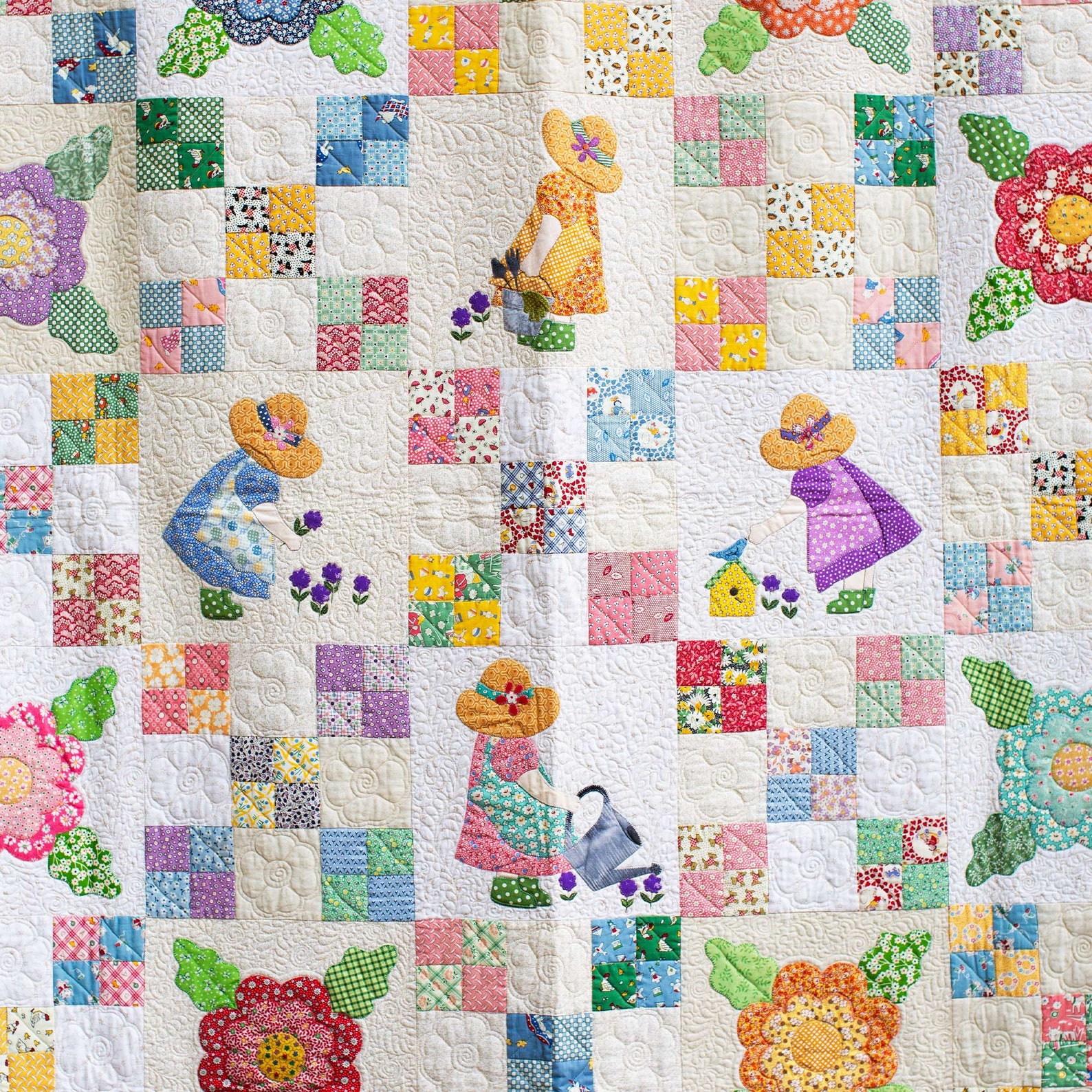 Handmade Original Design Heirloom Quilt Appliqué / Vintage Style ...