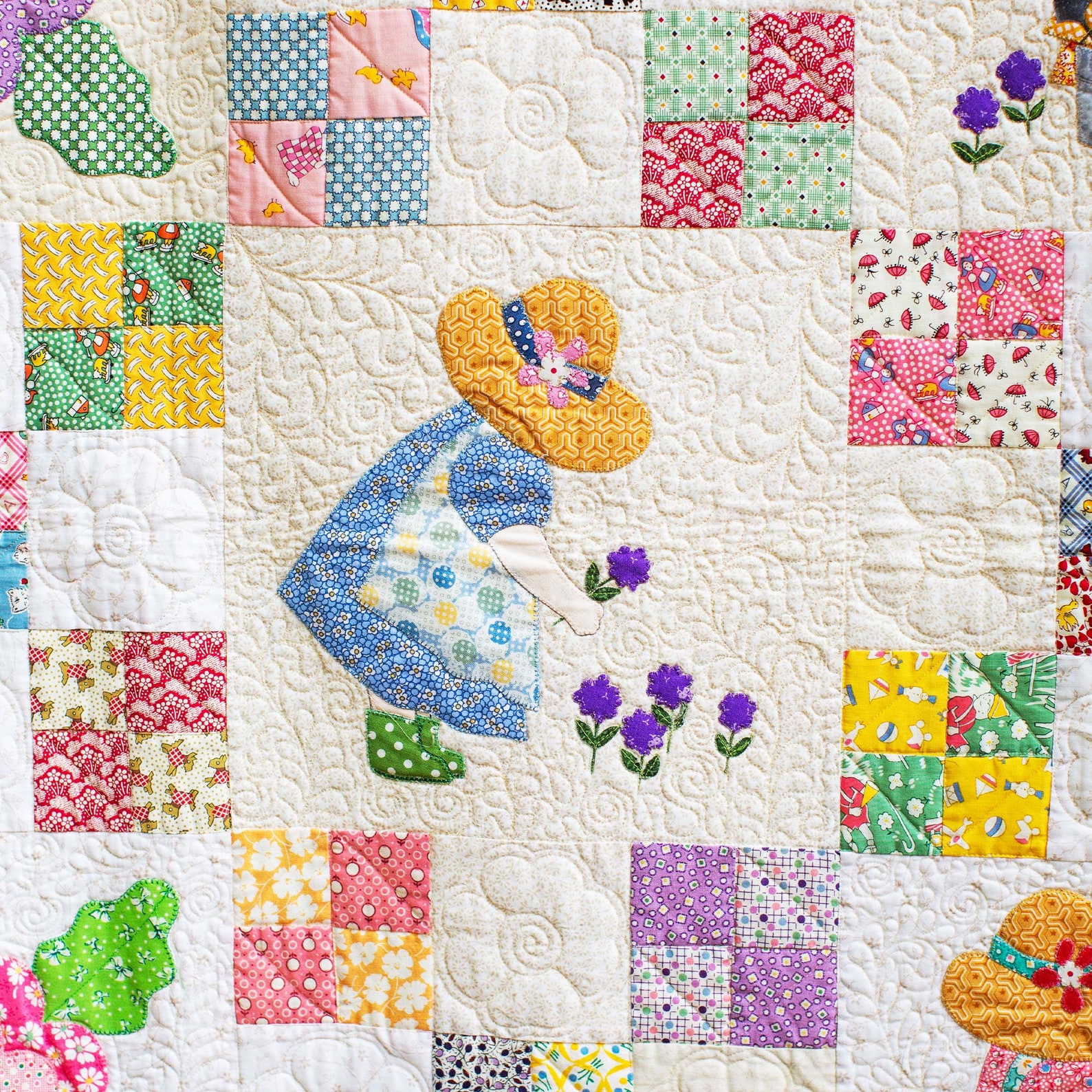 Handmade Original Design Heirloom Quilt Appliqué / Vintage Style ...