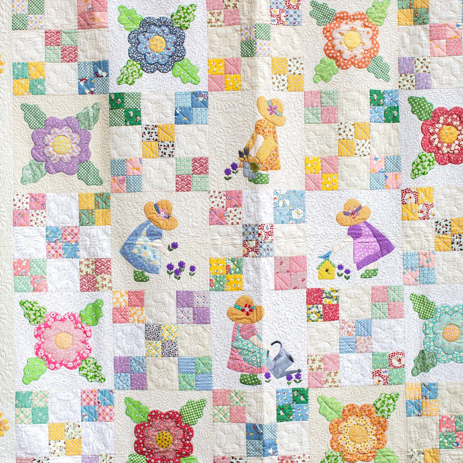 Handmade Original Design Heirloom Quilt Appliqué / Vintage Style ...