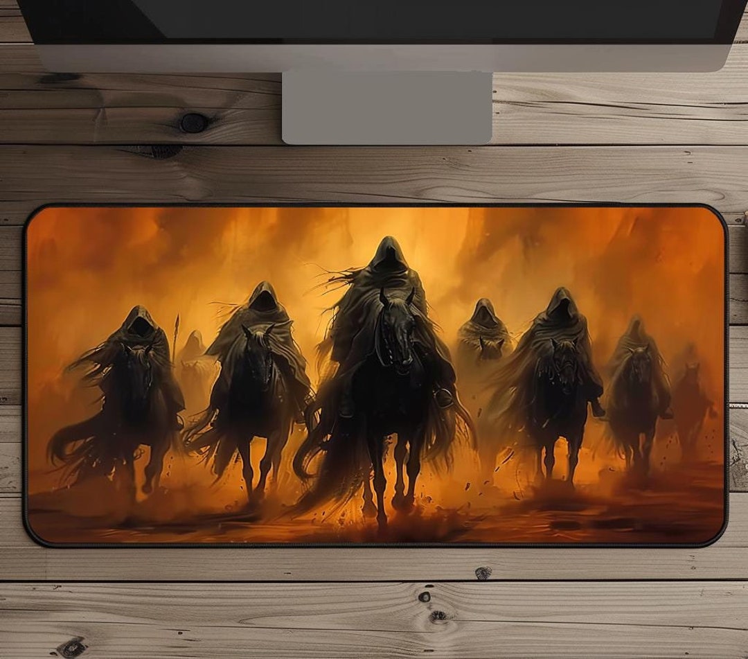 The Nine Playmat, Black Rider of Nazgul Reaper, Mtg Play Mat Tcg Card ...
