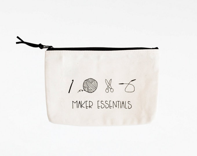 Notions Pouch for Knitting and Crochet Maker Bag Knitting - Etsy