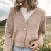 Knitting Pattern - Knit Sweater Cardigan, Classic Knitting Pattern ...