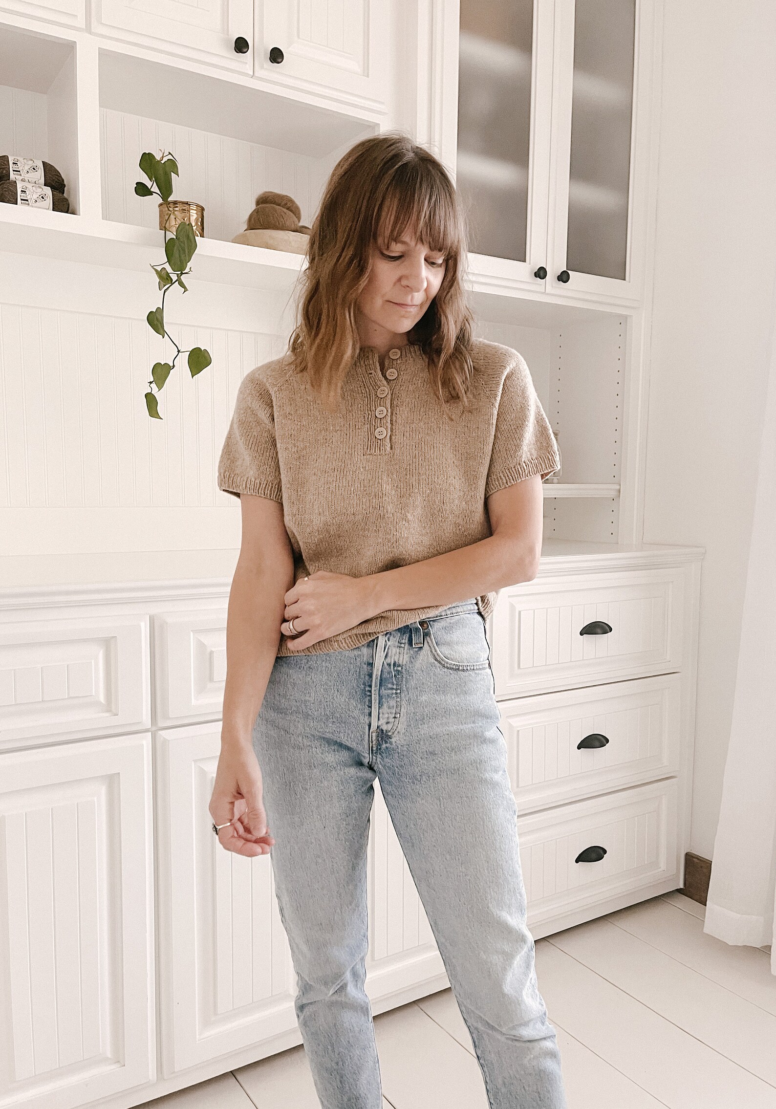 Knitting Pattern Knit Sweater Tee Henley Knitting Pattern - Etsy