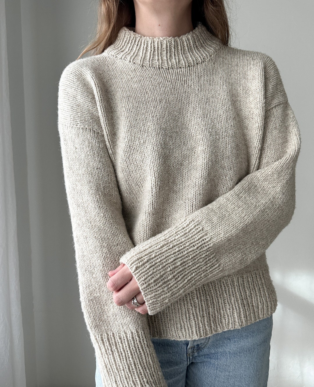 Knitting Pattern - Knit Sweater, Classic Knitting Pattern, Pattern for ...