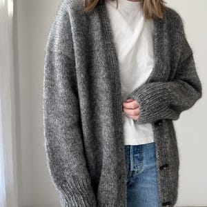 Knitting Pattern - Knit Sweater Cardigan, Classic Knitting Pattern ...