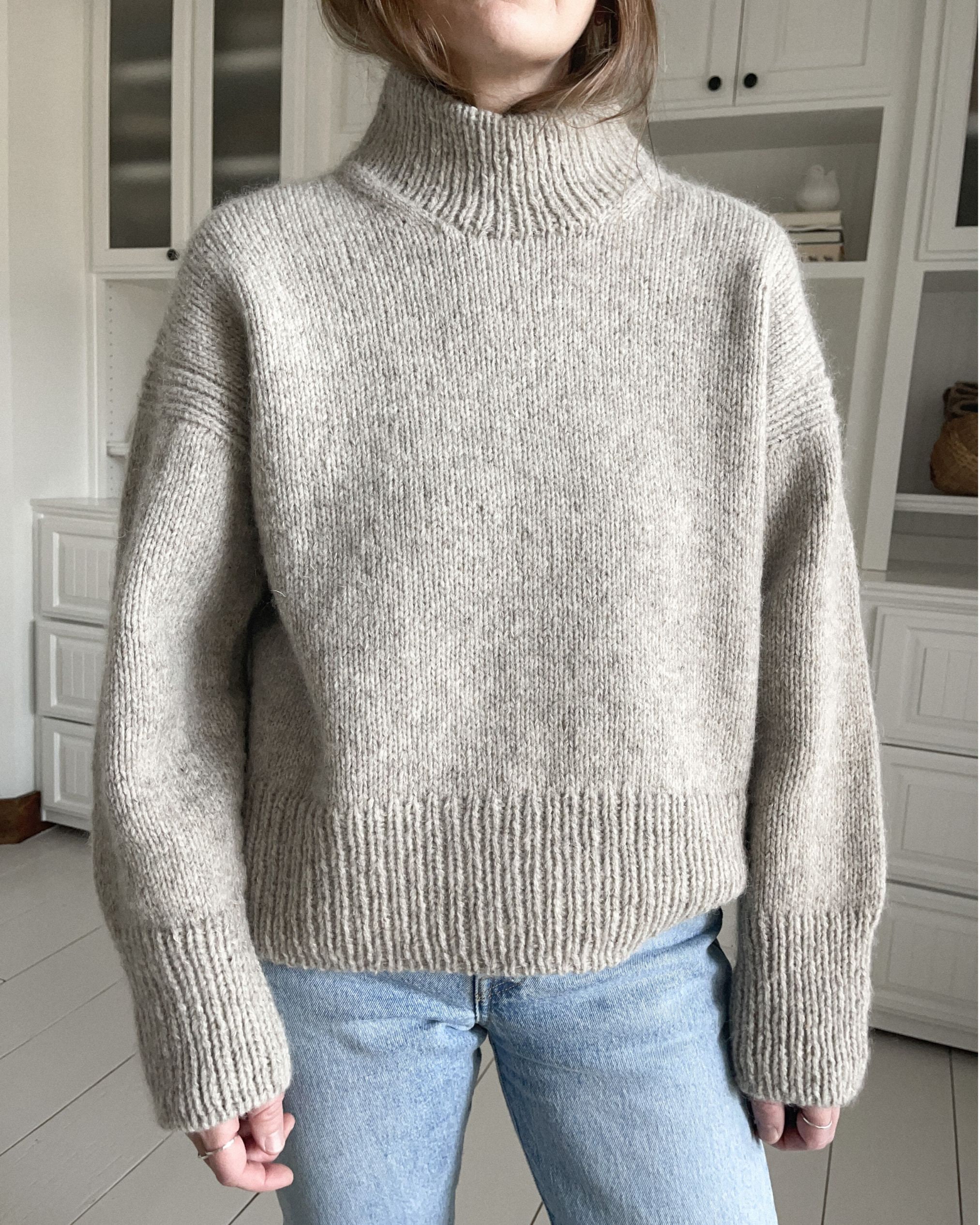 Knitting Pattern - Knit Sweater, Classic Knitting Pattern, Oversized ...