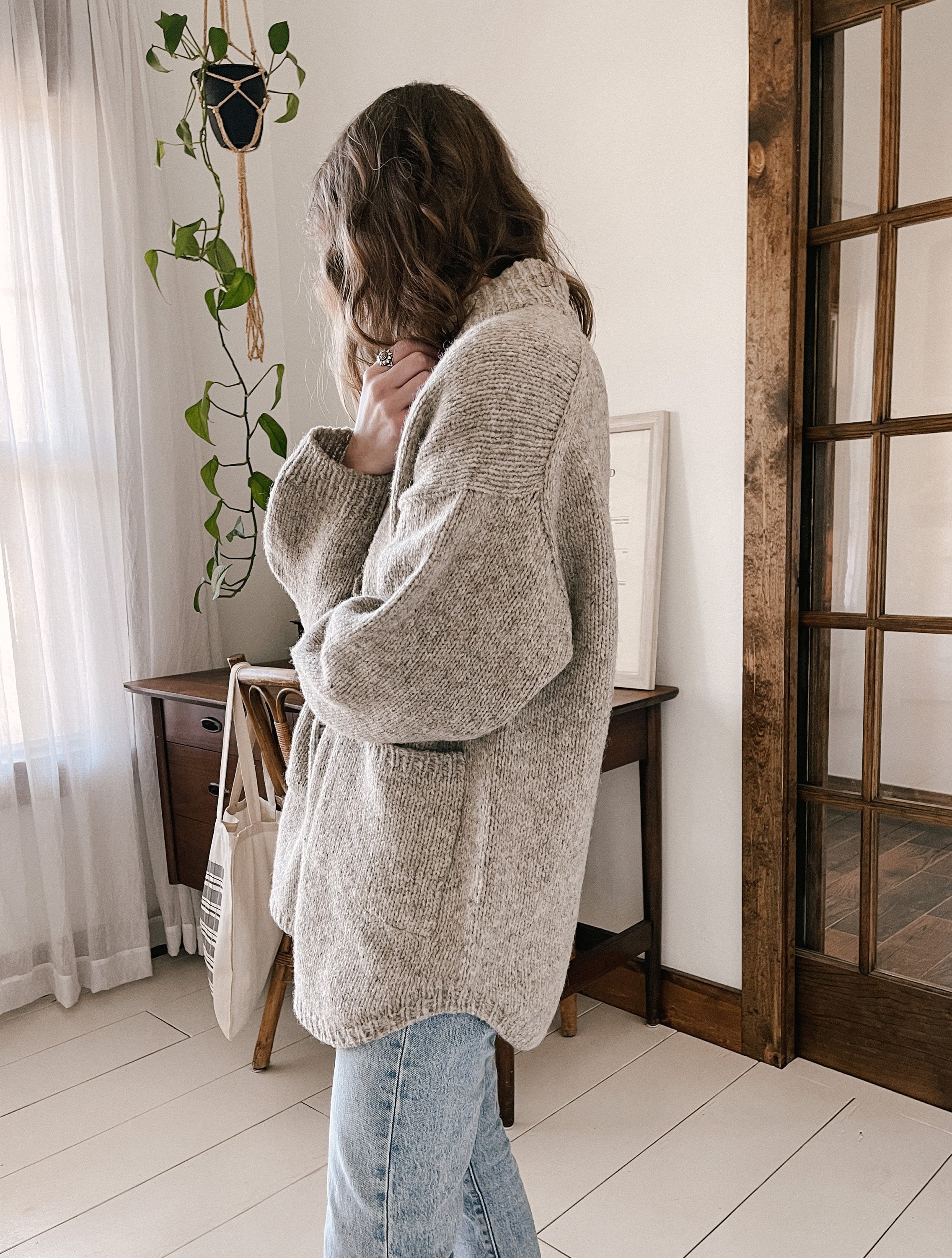 Knitting Pattern - Knit Shirt Jacket Cardigan, Classic Knitting Pattern ...