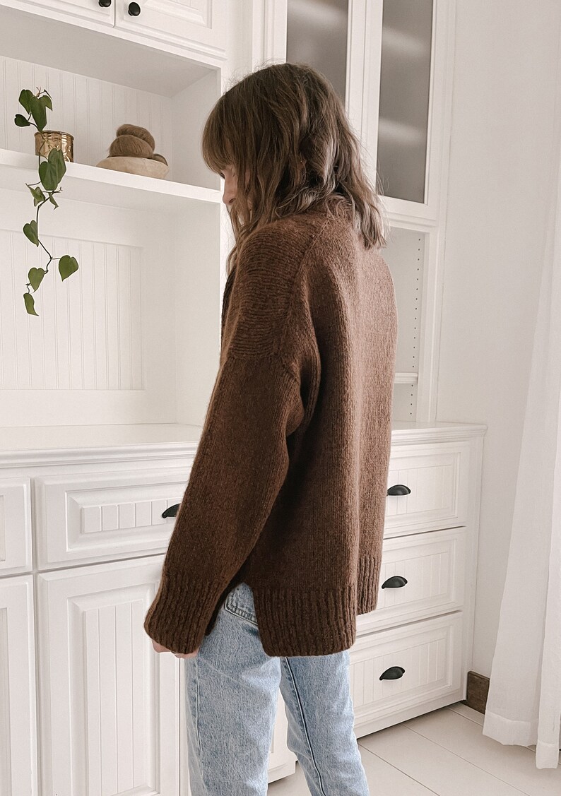 Knitting Pattern Knit Sweater Classic Knitting Pattern | Etsy