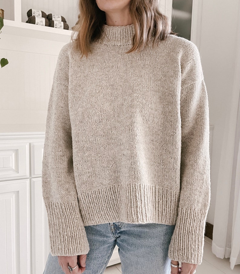 Knitting Pattern Knit Sweater Classic Knitting Pattern - Etsy