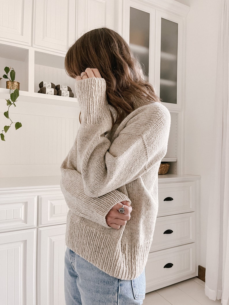 Knitting Pattern Knit Sweater Classic Knitting Pattern - Etsy