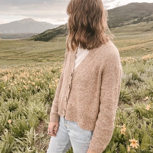 Knitting Pattern - Knit Sweater Cardigan, Classic Knitting Pattern ...