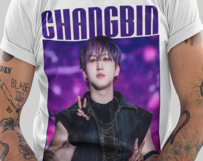 Changbin Straykids Kpop Inspired Graphic Shirt, Changbin Retro T Shirt ...