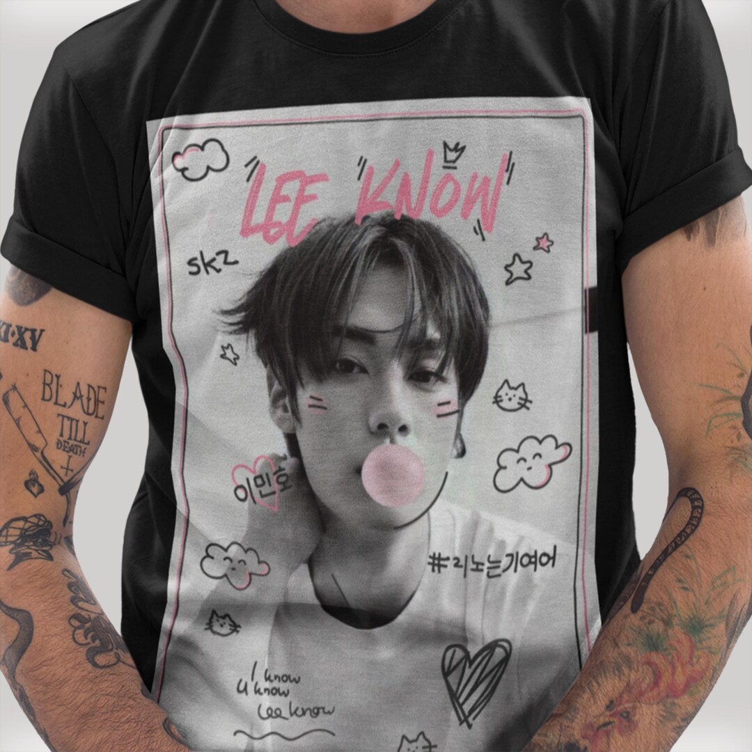 Lee Know Straykids Kpop Inspired Graphic Shirt, Lee Know Retro T Shirt ...