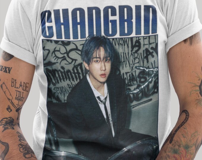 Changbin Straykids Kpop Inspired Graphic Shirt, Changbin Retro T Shirt ...