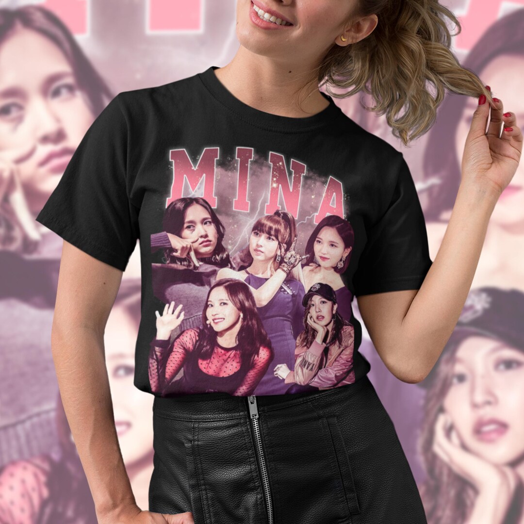 Twice Mina Retro Bootleg T-shirt - Twice Shirt - Kpop Shirt - Kpop ...