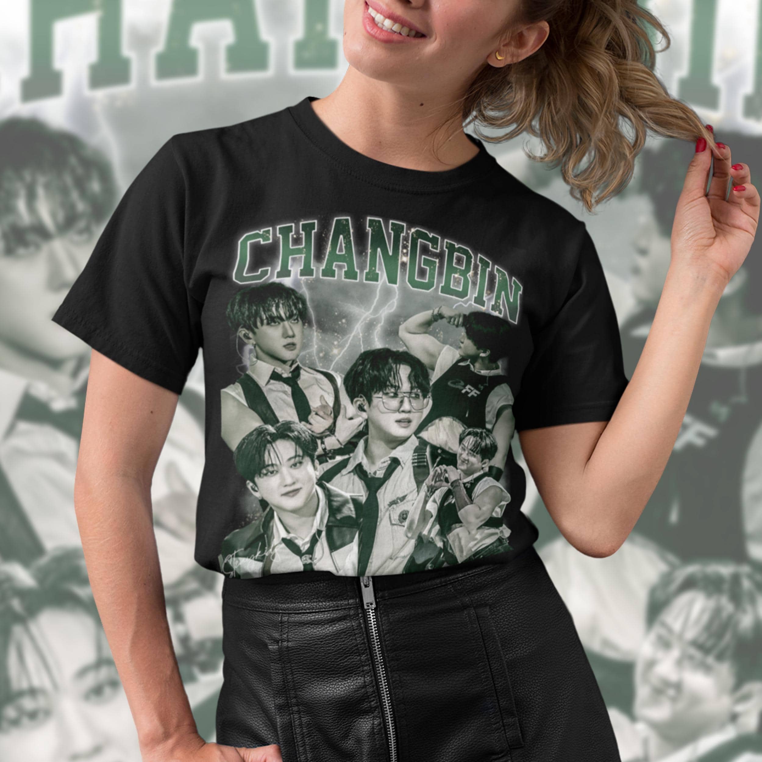 Changbin Straykids Kpop Inspired Graphic Shirt, Changbin Retro T Shirt ...