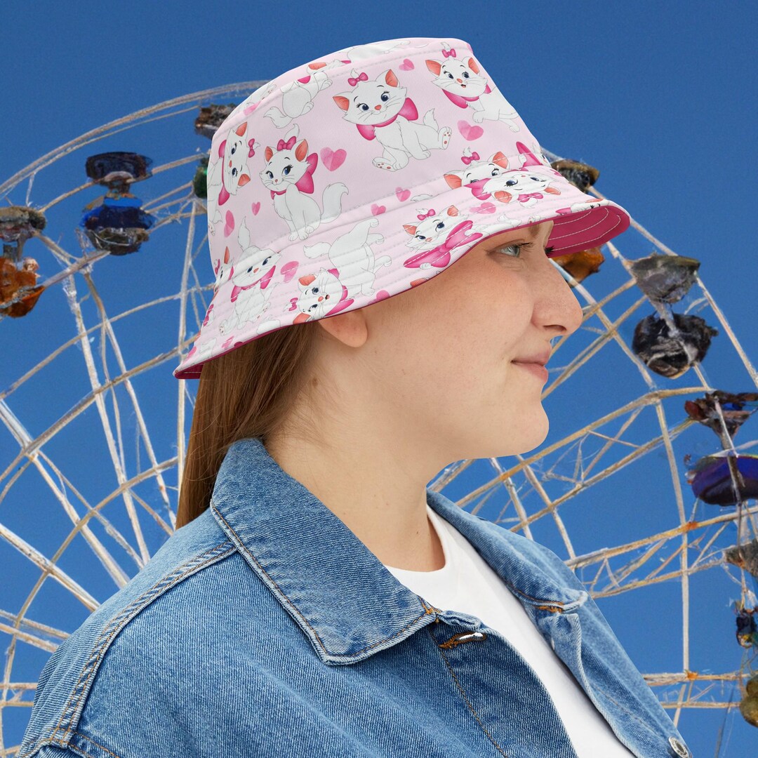 Disney Marie Aristocats Bucket Hat, Disney Bucket Hat, Disney Trip Hat ...