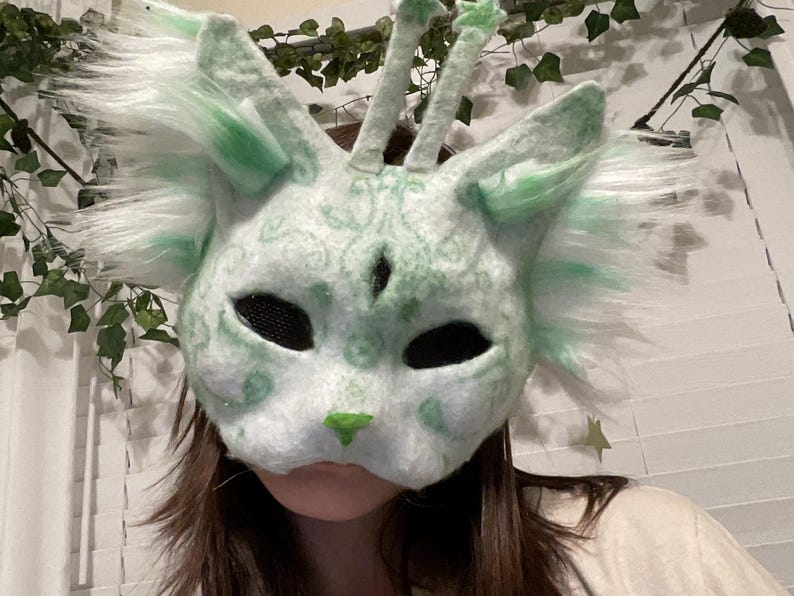 An Alien From Pluto a Cute Little Alien Therian Mask Made by Me - Etsy