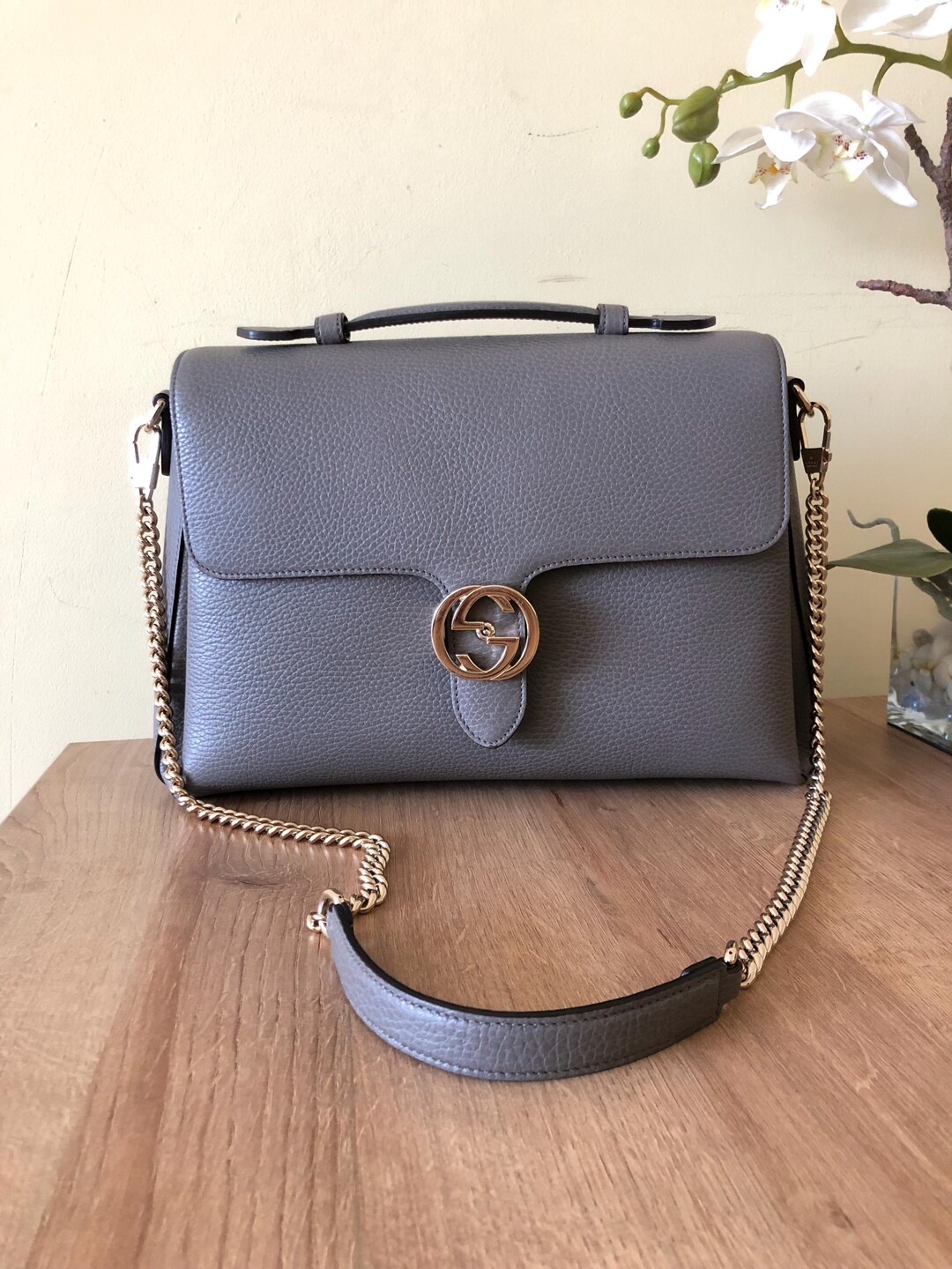 Gucci Interlocking Top Handle Bag - Etsy