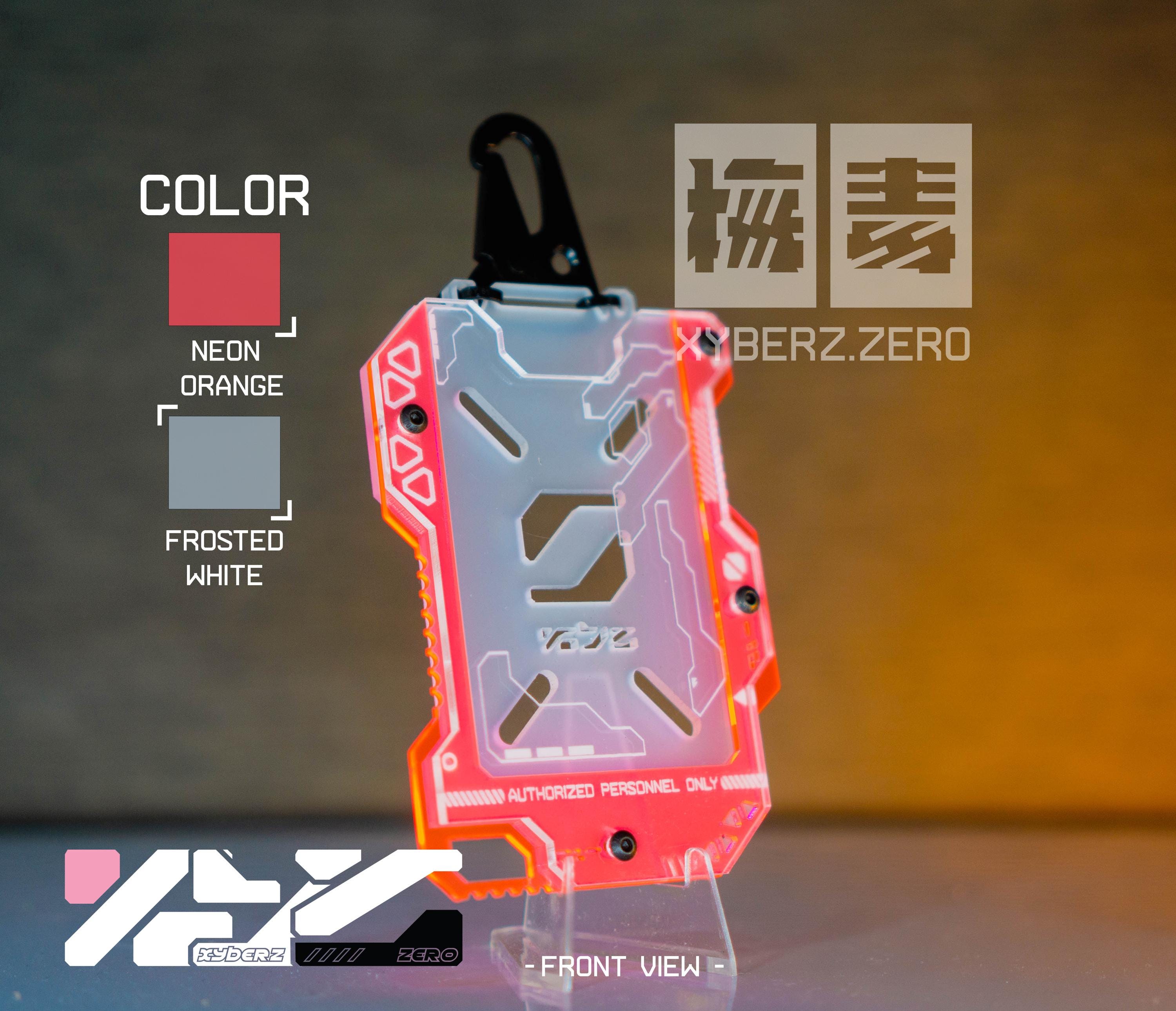 Cyberpunk ID Card Holder V1, Style Futuristic Case Slot, Neon Green ...