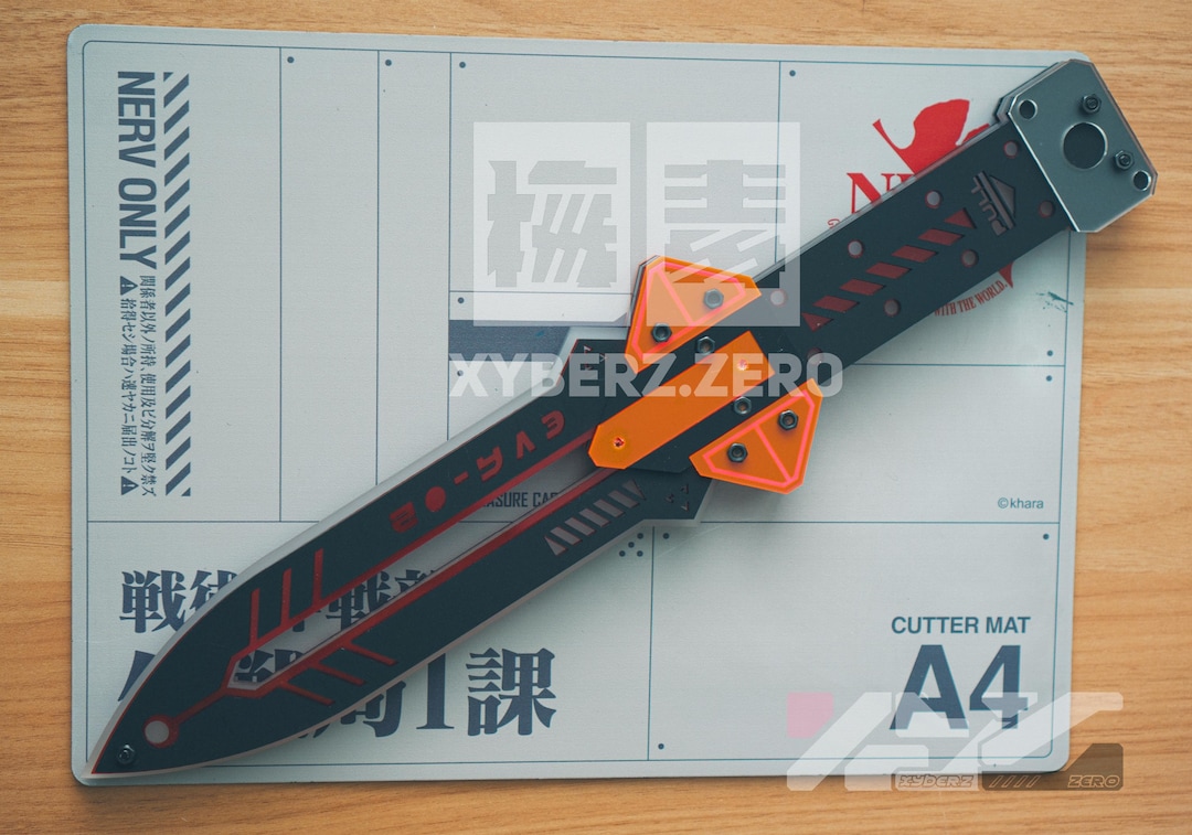 PROGRESIVE KNIFE EV-02 Cyberpunk Ver. Evangelion Inspired Futuristic ...