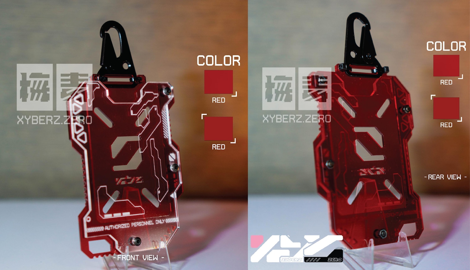 Cyberpunk ID Card Holder V1, Style Futuristic Case Slot, Neon Green ...