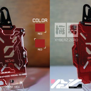 Cyberpunk ID Card Holder V1, Style Futuristic Case Slot, Neon Green ...