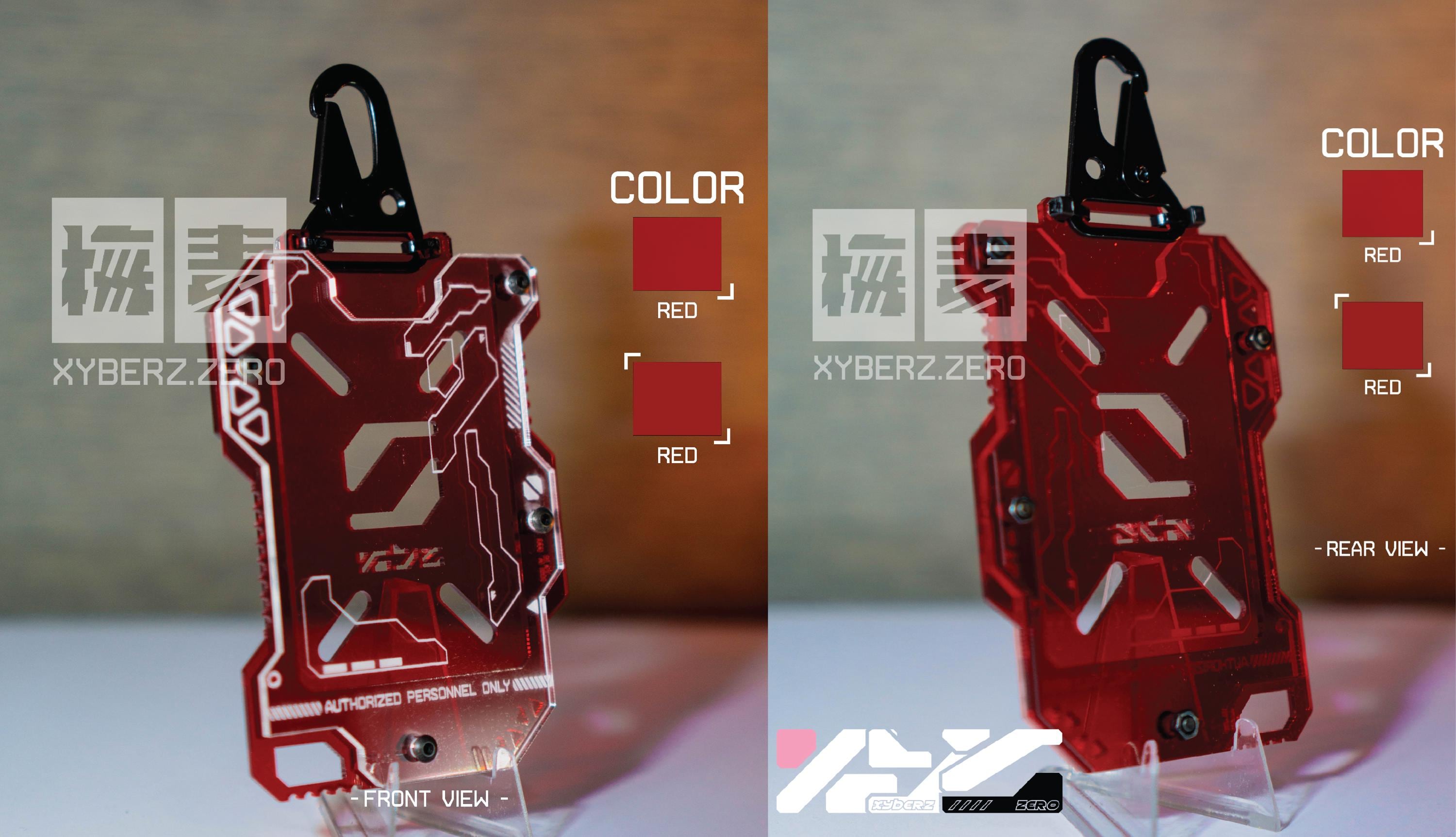 Cyberpunk ID Card Holder V1, Style Futuristic Case Slot, Neon Green ...