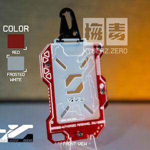 Cyberpunk ID Card Holder V1, Style Futuristic Case Slot, Neon Green ...