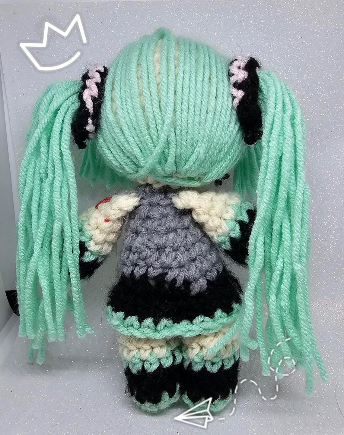Hatsune Miku Amigurumi Plush Hand Made Crochet Doll - Etsy