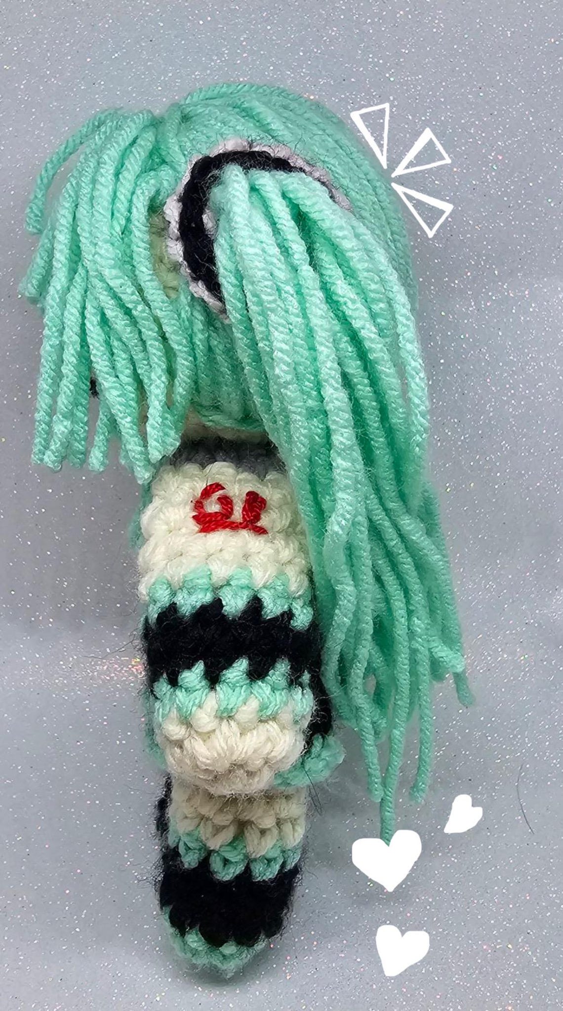 Hatsune Miku Amigurumi Plush Hand Made Crochet Doll - Etsy