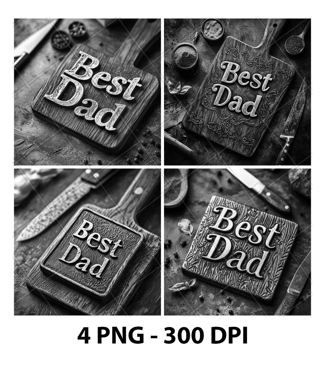 Best Dad Happy Fathers Day Design Daddy 3D Illusion Laser File PNG ...