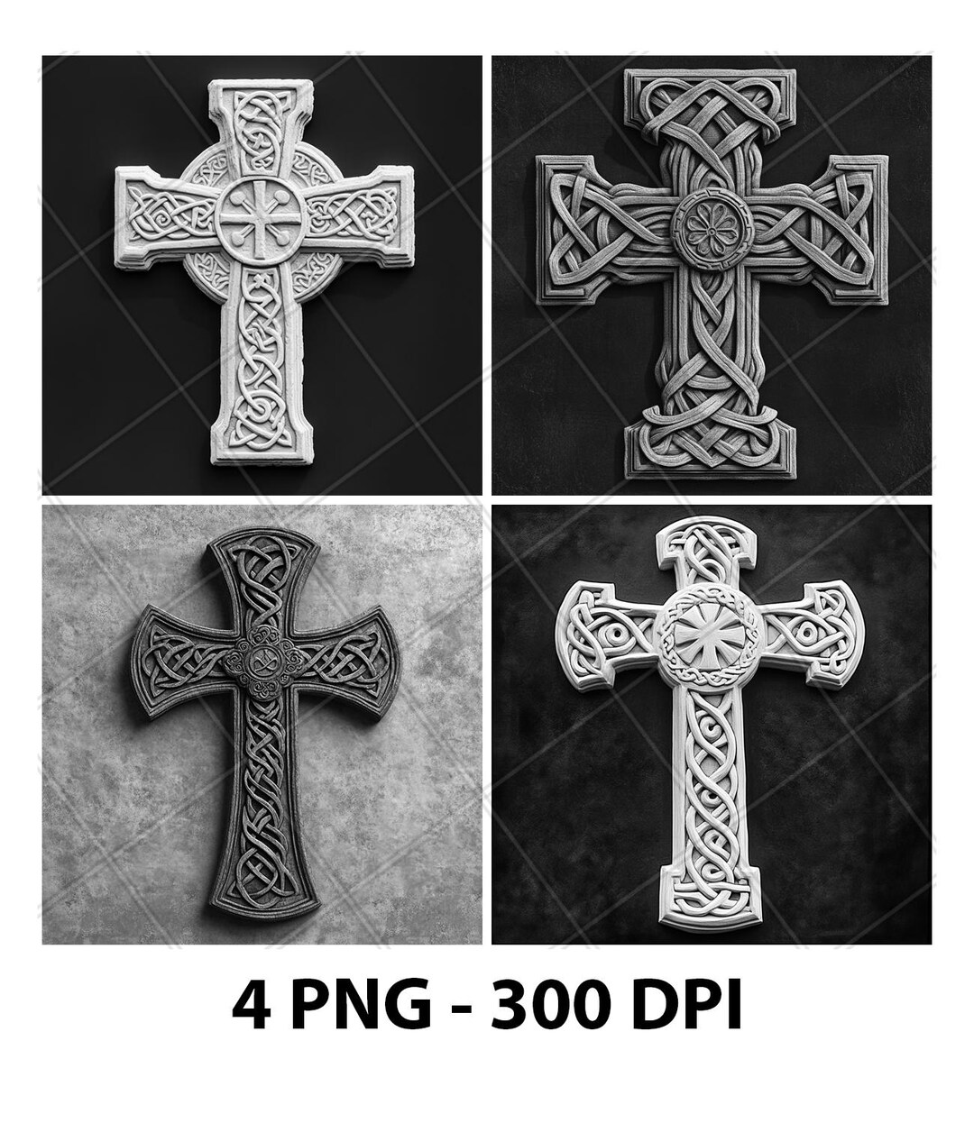 Christian Crucifix Holy Cross 3D Illusion Laser File PNG Slate Engrave ...
