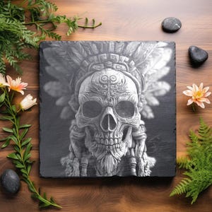 God Underworld Skull Mexican Underworld 3D Illusion Laser File PNG ...