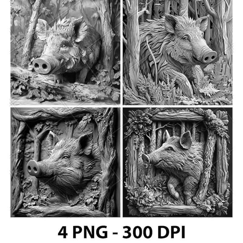 Papercraft 3d Pig - Etsy