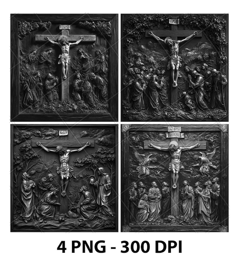 Crucifixion Jesus Christ Died Cross Dead 3D Illusion Laser File PNG ...